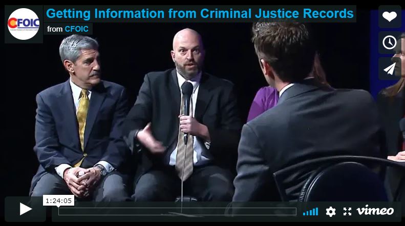 Video: Sunshine Week panel on getting information from criminal justice ...