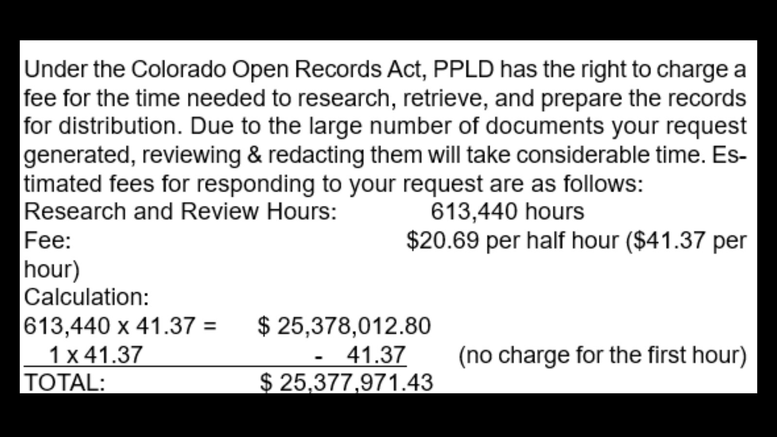 A $25.4 million CORA request - Colorado Freedom of Information Coalition